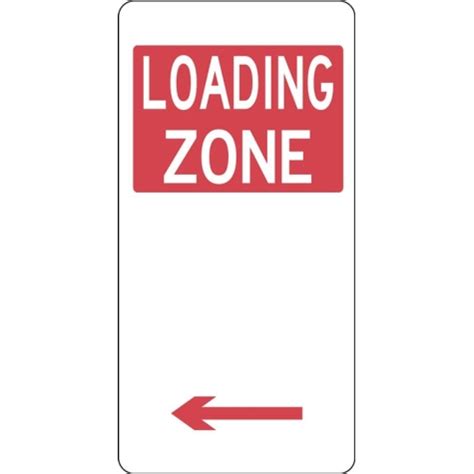 Loading Zone Sign Arrows