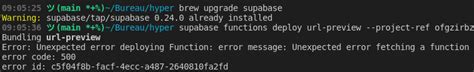 egde function deploy returns a 500 error · issue 6298 · supabase supabase · github