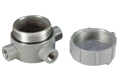 Larson Electronics Three Hub Iron Explosion Proof Junction Box T Style JBox Class