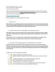Assignment Soil Test Docx Hort Spring Assignment Four Soil Testing And Soil