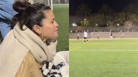 Selena Gomez Flerta Com Jogador Durante Partida De Futebol Estou