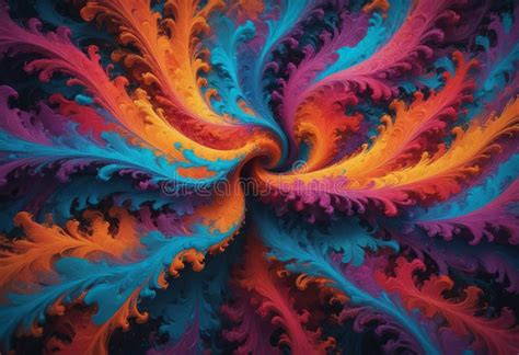 A Dynamic Abstract Background With Vibrant Swirls Of Color Stock Illustration Illustration Of