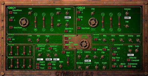 Cymbiant By Osiris A Freeware 8 Voice Polyphonic Analog Emulation Vst
