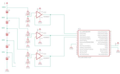 Operational Amplifier High Voltage Adc Measurements Using A Pic And Opamp Electrical