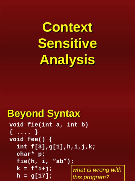 14 context sesitive analysis and attribute grammars pdf formalism