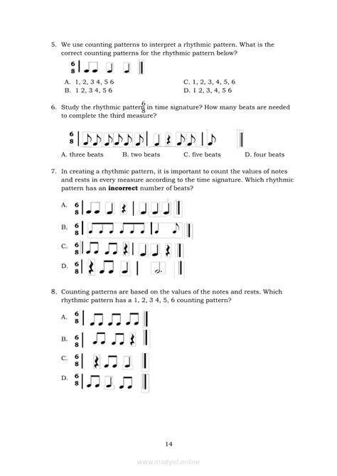 Music Module Creating Rhythmic Patterns Grade Modules