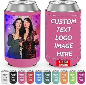 Custom Beer Can Coolers Sleeves Bulk Personalized Insulated Beer Soda