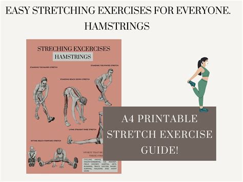 Stretching Guide: Hamstrings - Etsy