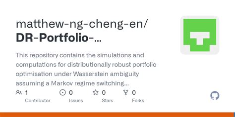 GitHub Matthew Ng Cheng En DR Portfolio Optimisation With Markov Regime Switching This