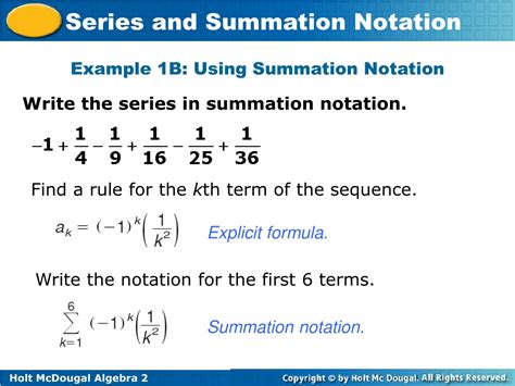 Ppt Series And Summation Notation Lesson Presentation Powerpoint Presentation Id 9639543