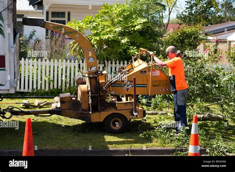 Tree Cutting Machine Hi Res Stock Photography And Images Alamy
