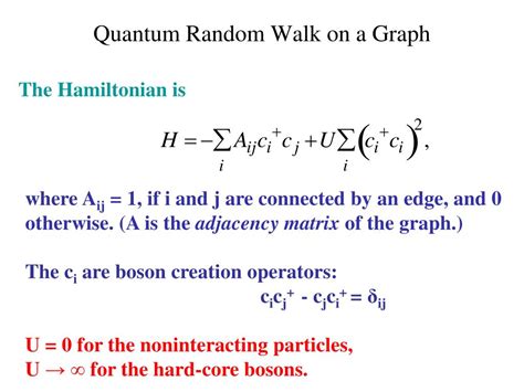 PPT Quantum Random Walks Of Interacting Particles And The Graph Isomorphism Problem PowerPoint