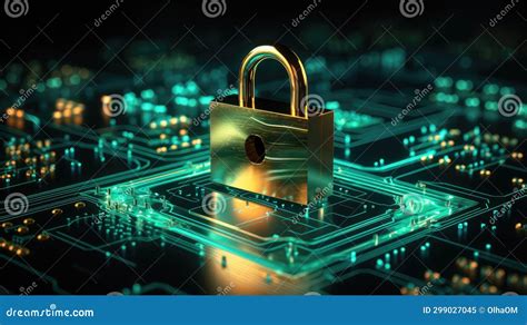 Padlock With Keyhole Icon In Personal Data Security Stock Illustration Illustration Of Code