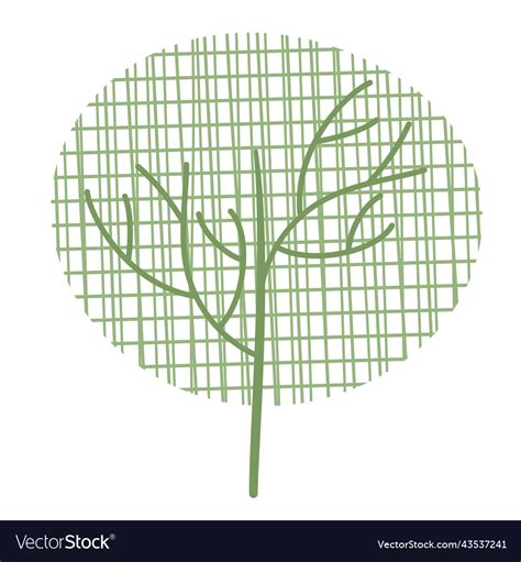 Colored Textured Tree Royalty Free Vector Image