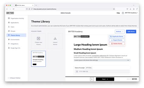 Create Custom Themes With The Theme Editor Bryter Help Center