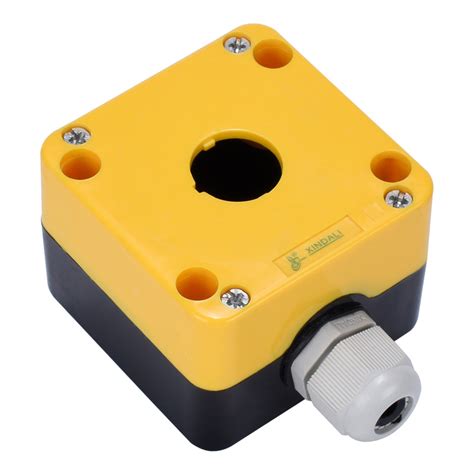Xdl Jb P Three Holes Waterproof Push Button Yellow Crane Control Box Push Button Box And