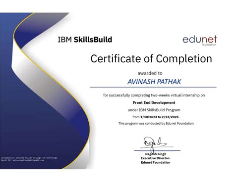 Avinash Pathak On Linkedin Connections Frontenddeveloper Edunet