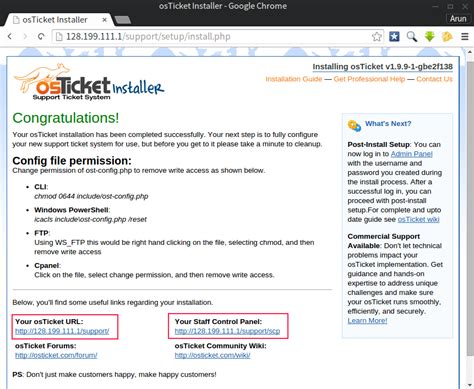 Cómo instalar OsTicket Ticketing System en Centos