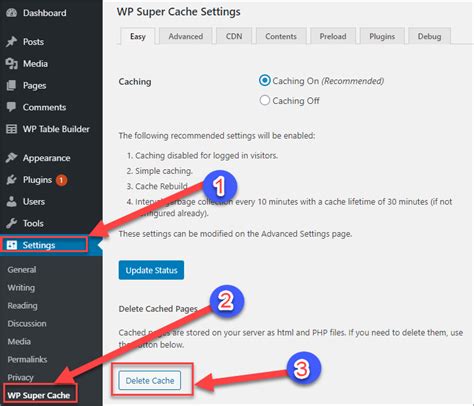 How To Clear Cache In WordPress