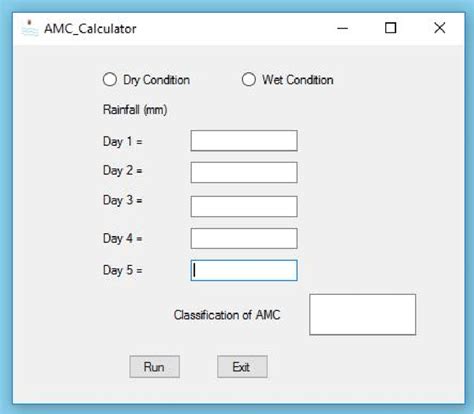 AMC Calculator User Interface Download Scientific Diagram