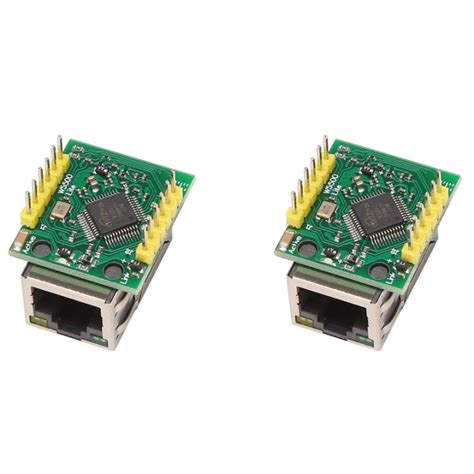 2x W5500 Ethernet Network Module Spi Interface Ethernettcpip Protocol Compatible Wiz820io