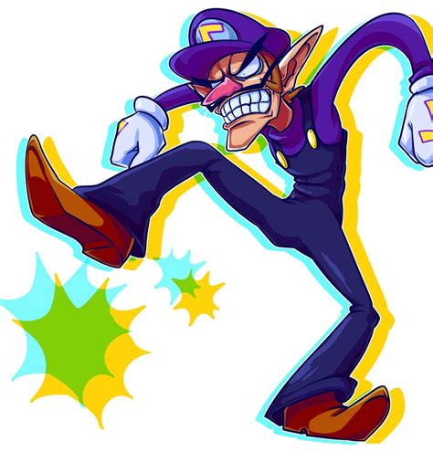 Waluigi Mario Drawn By Mu Anitora Danbooru