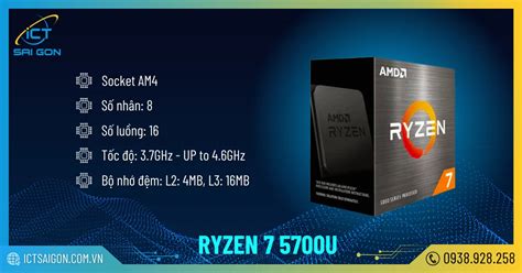 Cpu Amd Ryzen 7 5700 8c 16t Socket Am4