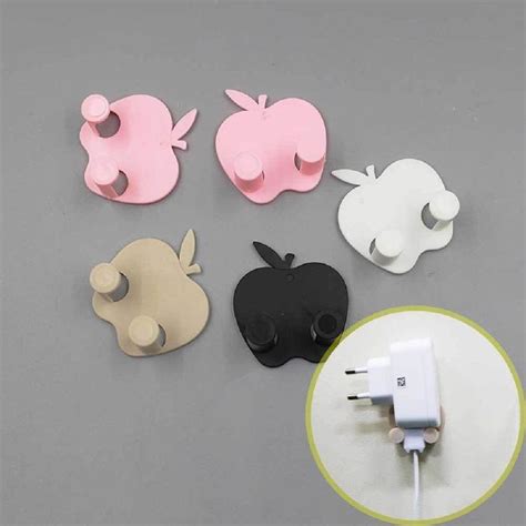 전원코드 코드걸이 거치대 사과모양 플러그걸이 5개입 홈플러스 택배배송