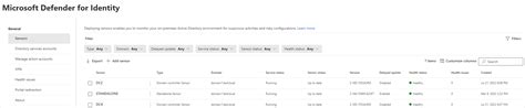 manage and update sensors microsoft defender for identity microsoft
