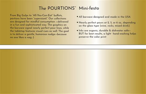 Glass Insert Pourtions Just Right