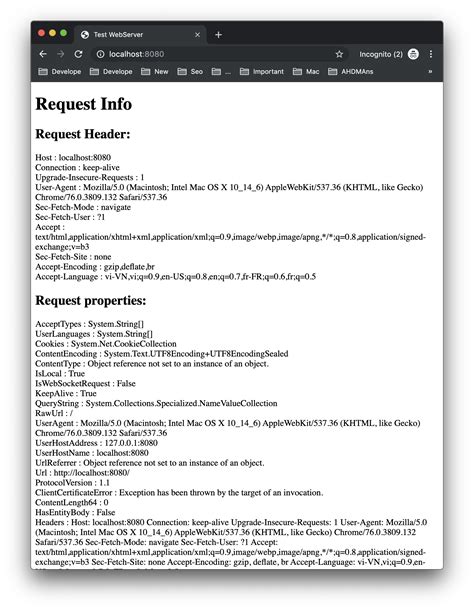 Networking Sử dụng lớp HttpListener trong C để tạo máy chủ web đơn giản