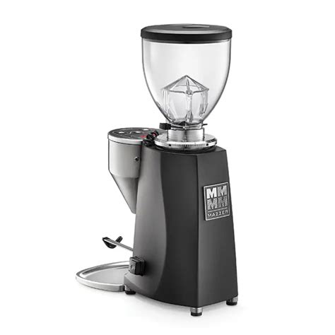Mazzer Mini Electronic Aon Demand Coffee Grinder Ground Coffee Society