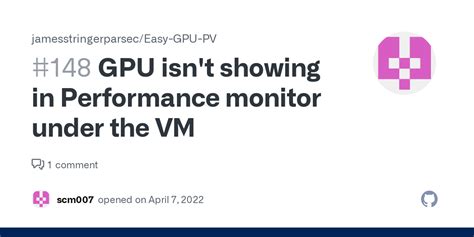 GPU Isn T Showing In Performance Monitor Under The VM Issue Jamesstringerparsec Easy