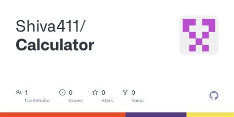GitHub Shiva Calculator