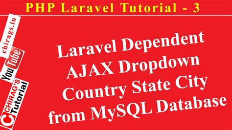 Laravel Dependent Ajax Dropdown Country State City From Mysql Database