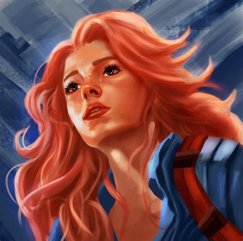 Artstation Red Hair Girl