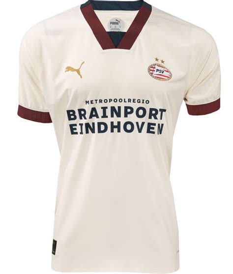 New Psv Eindhoven Away Jersey 2023 2024 Puma Unveil Champagne Coloured Kit Football Kit News