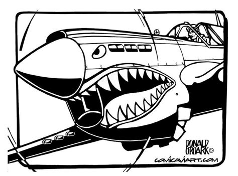 Flying Tiger Aircraft Art Military Aircraft Drawing Ideas P40 Tattoo