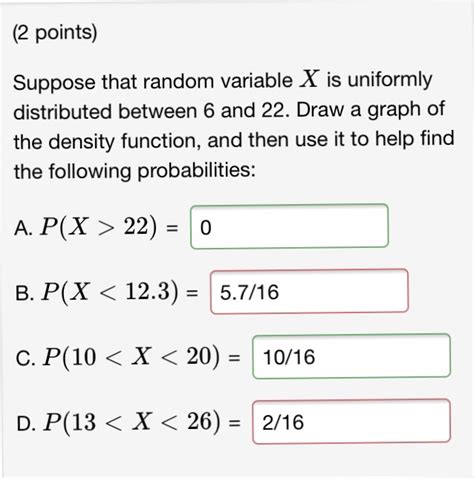 Solved Suppose That Random Variable X Is Uniformly Chegg