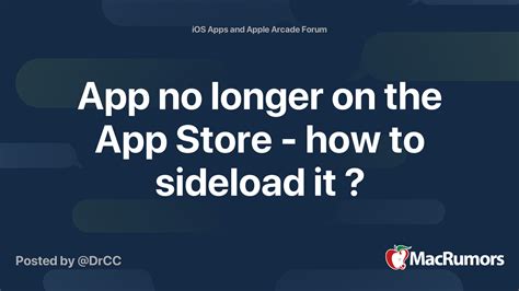 App No Longer On The App Store How To Sideload It Macrumors Forums