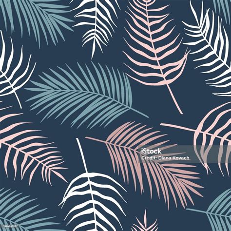 야자수 Arecaceae 잎의 열대 잎의 매끄러운 패턴 실루엣 식물의 이국적인 컬렉션입니다 손으로 그린 식물 벡터 그림 인사말
