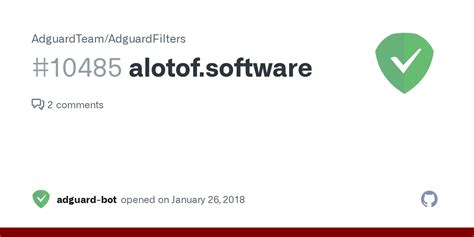 Alotofsoftware · Issue 10485 · Adguardteamadguardfilters · Github