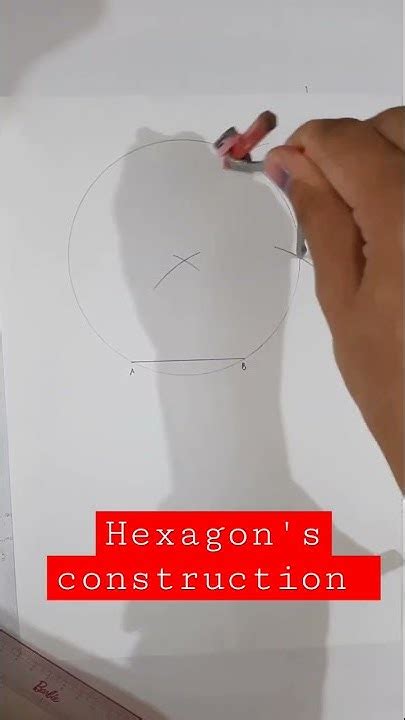 Easy Method To Construct A Hexagon Shorts Hexagon Ytshorts Easymethod Polygon Geometry