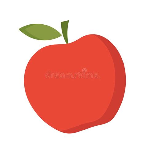 Isolated Colored Apple Icon Flat Design Vector Stock Vector