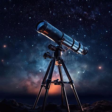 Astronomical Telescope For Observing Stars Planets Moon Generative
