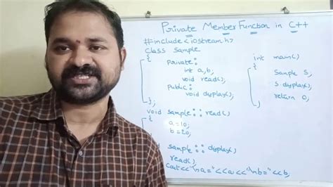 Private Member Function In C Youtube