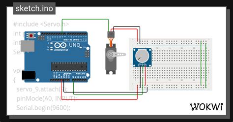 Pot Servo Wokwi Esp32 Stm32 Arduino Simulator