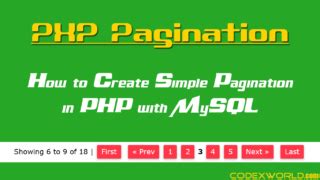 Ajax Pagination Using JQuery With PHP And MySQL CodexWorld