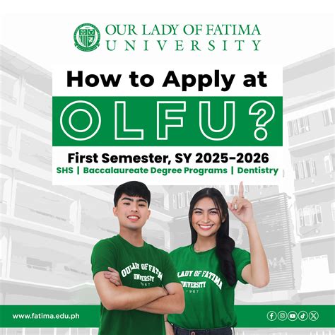 𝗘𝗻𝗿𝗼𝗹𝗹𝗺𝗲𝗻𝘁 𝗳𝗼𝗿 Our Lady Of Fatima University Olfu