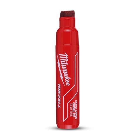 Milwaukee 48223266 Inkzall Red Extra Large Chisel Tip Marker